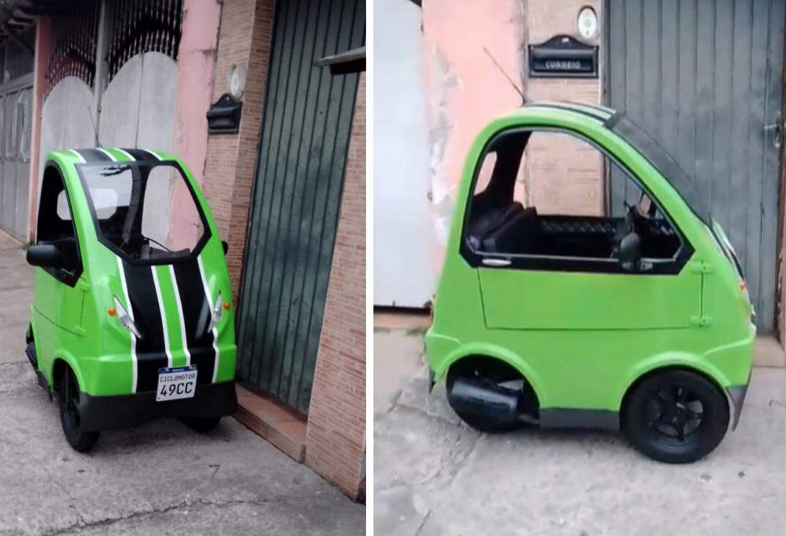 Morador de São Vicente constrói o menor carro do mundo | Baixada na Rede